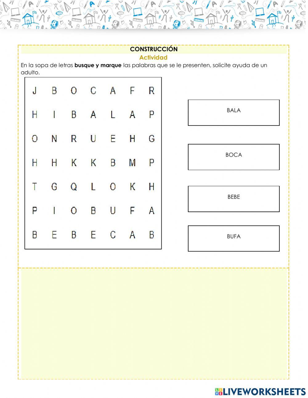Tarea español worksheet | Live Worksheets