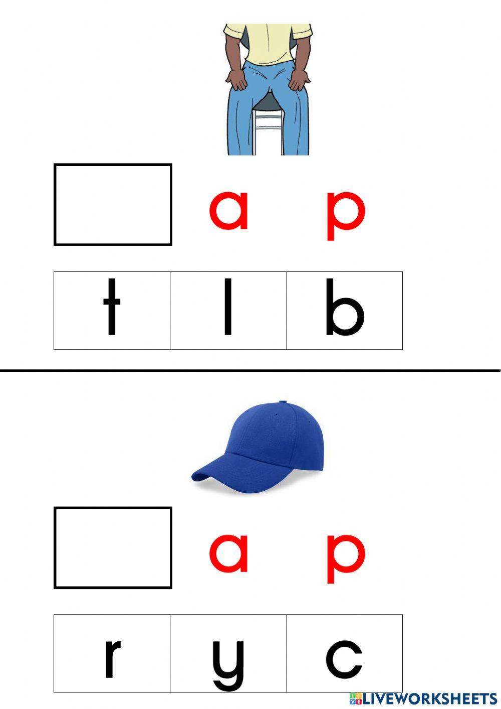 CVC words | Free Interactive Worksheets | 1518987