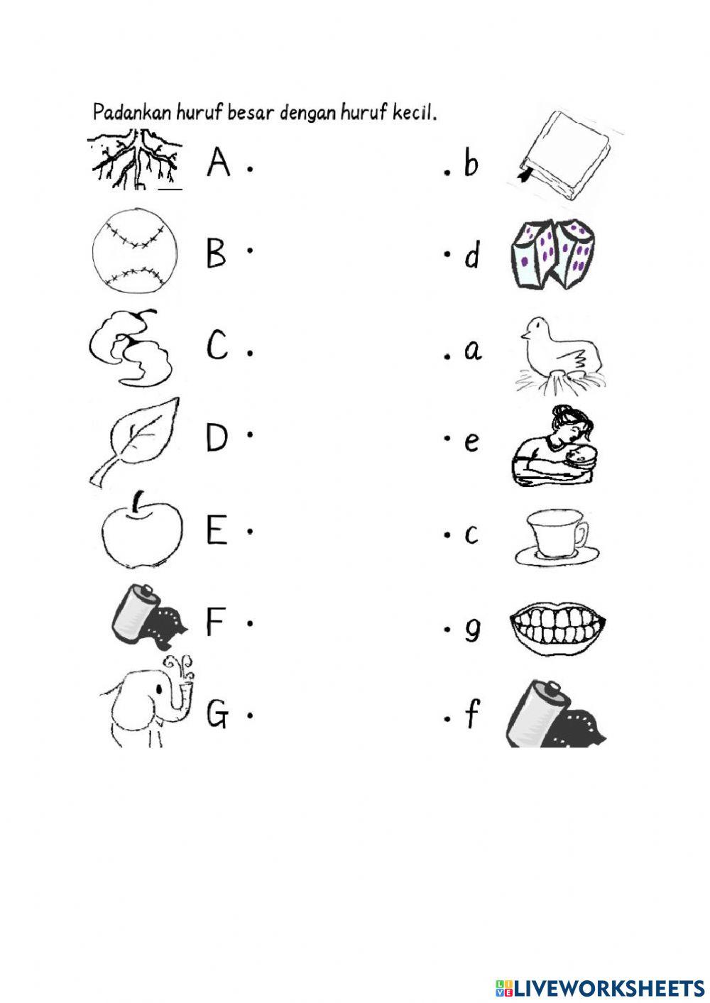 Sambung titik A worksheet | Live Worksheets