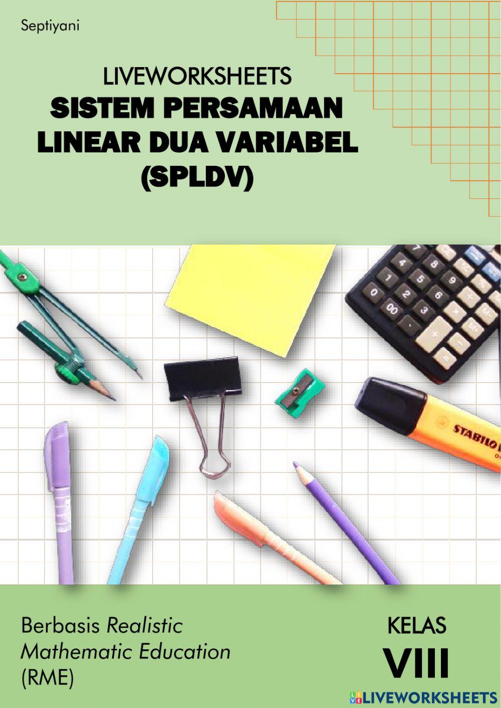 Liveworksheets SPLDV online exercise for | Live Worksheets