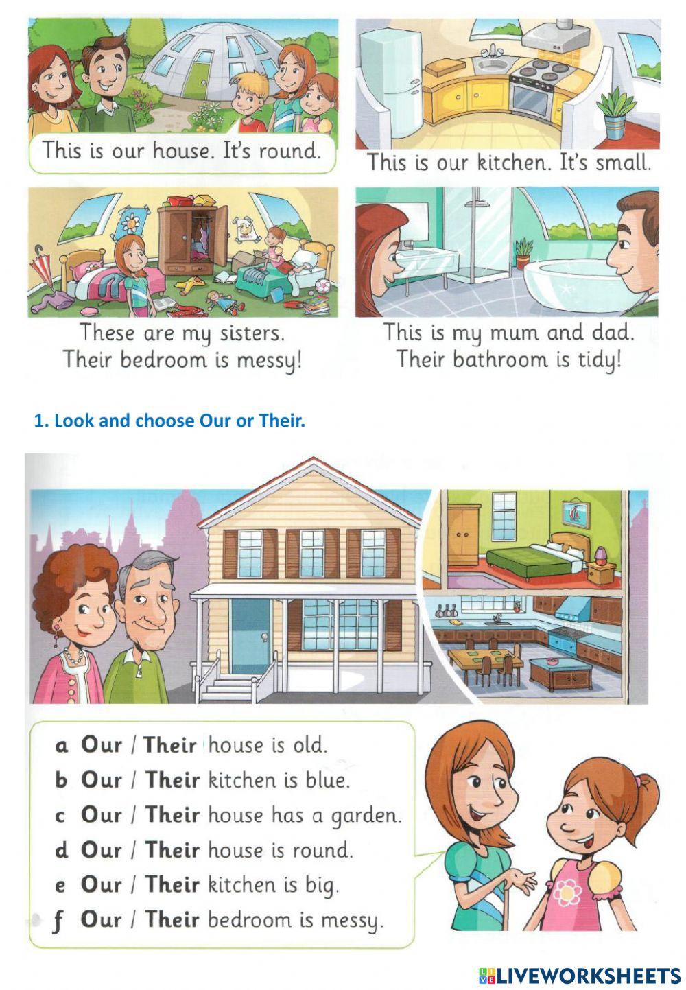 6743680 | Our or Their | MargaritaID | LiveWorksheets