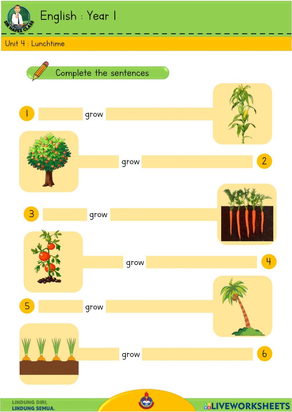 English Year 1 … | Free Interactive Worksheets | 1522451