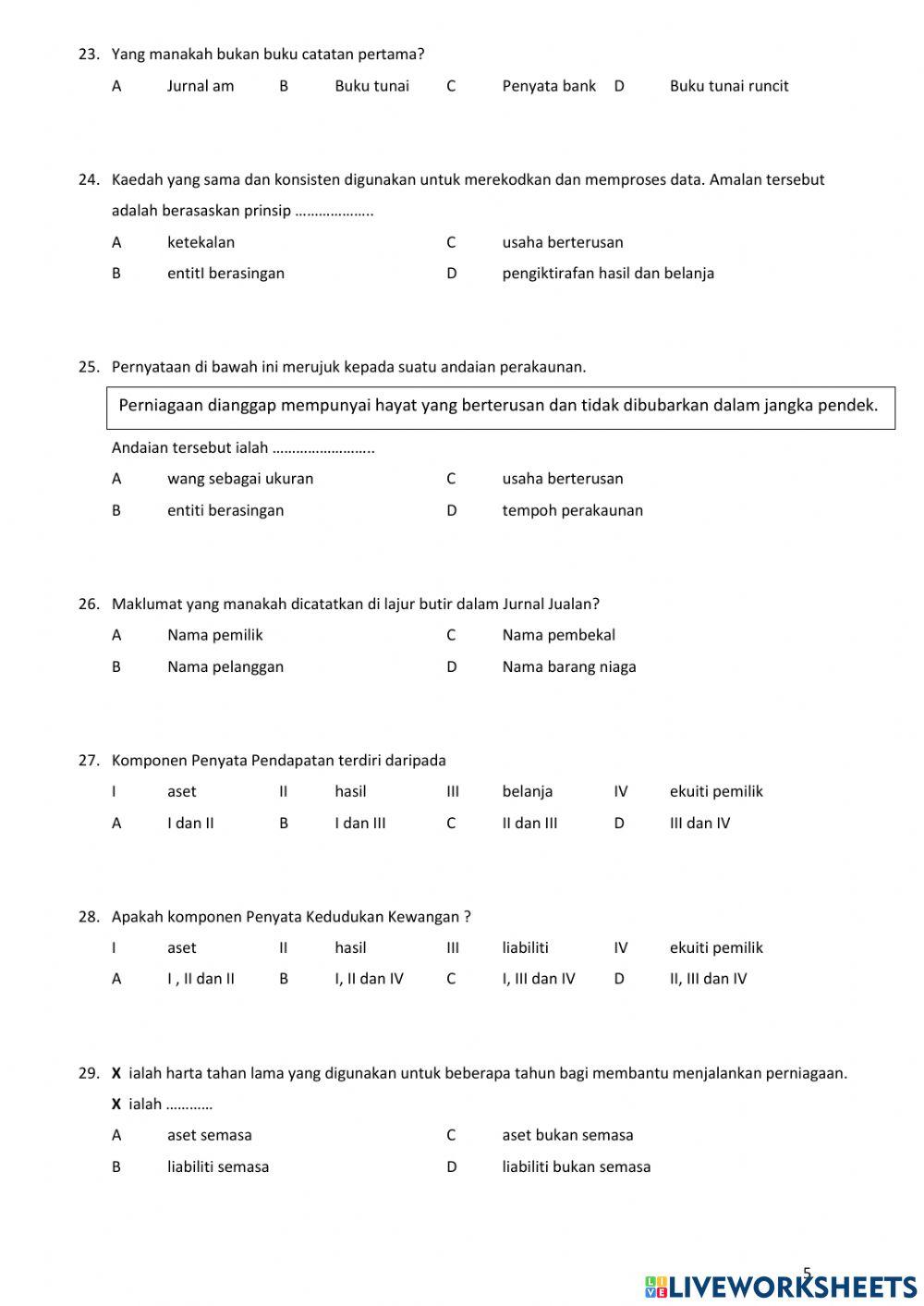Ppt exercise | Live Worksheets