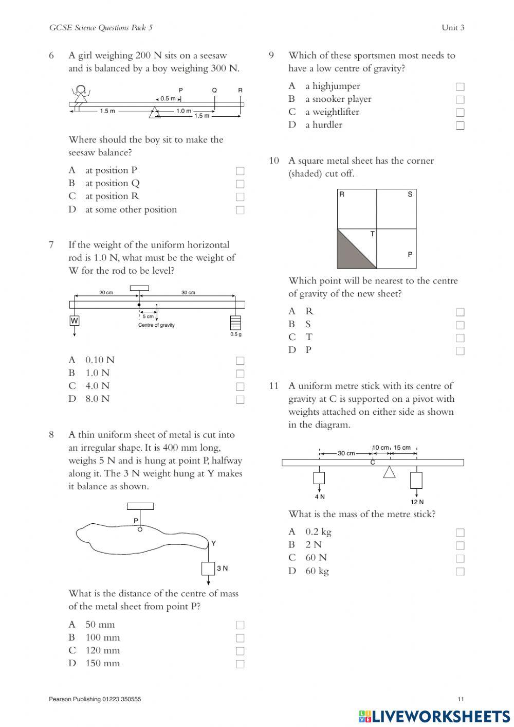 Moments | Free Interactive Worksheets | 1522731