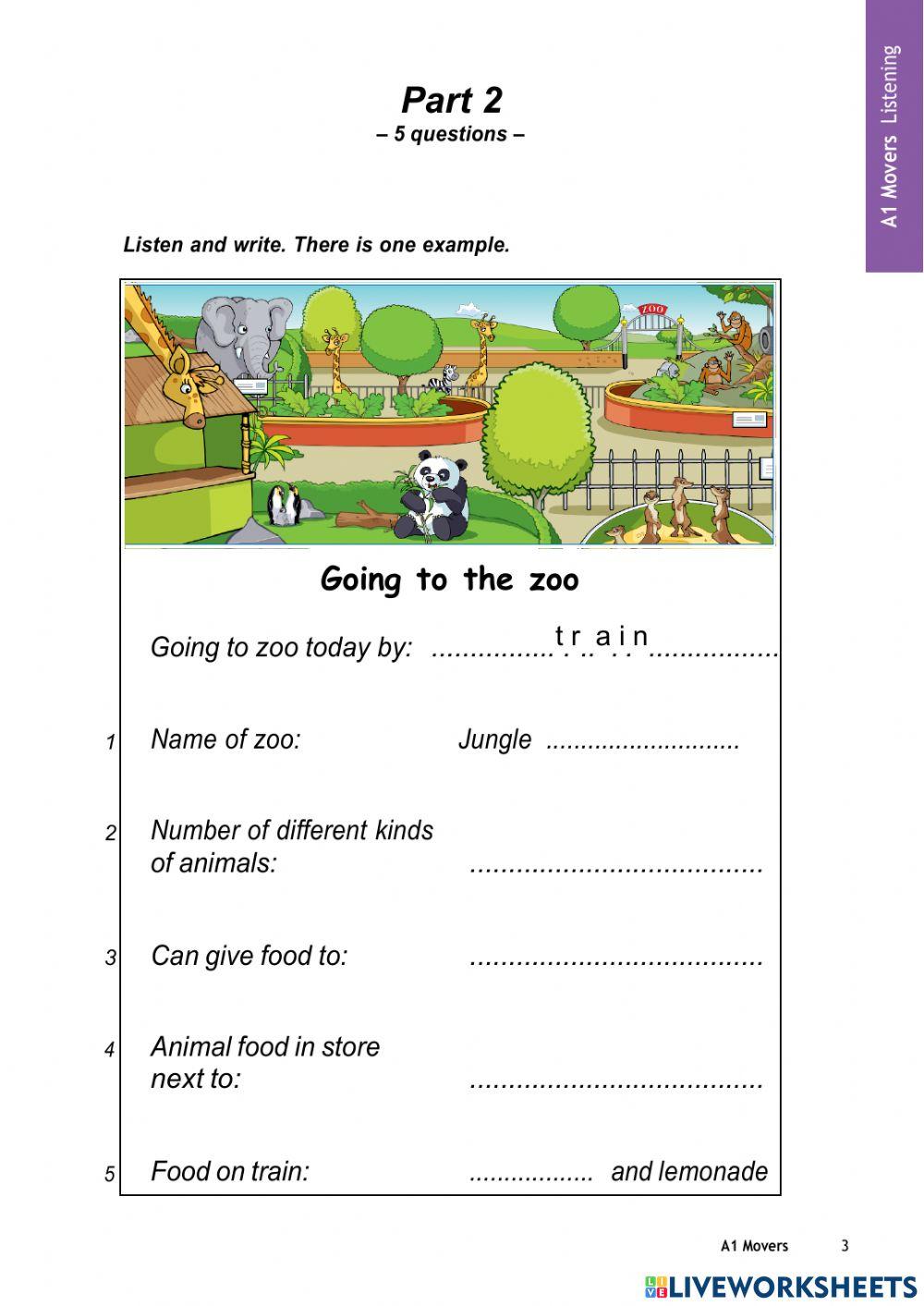 LISTENING A1 LE… | Free Interactive Worksheets | 3443163
