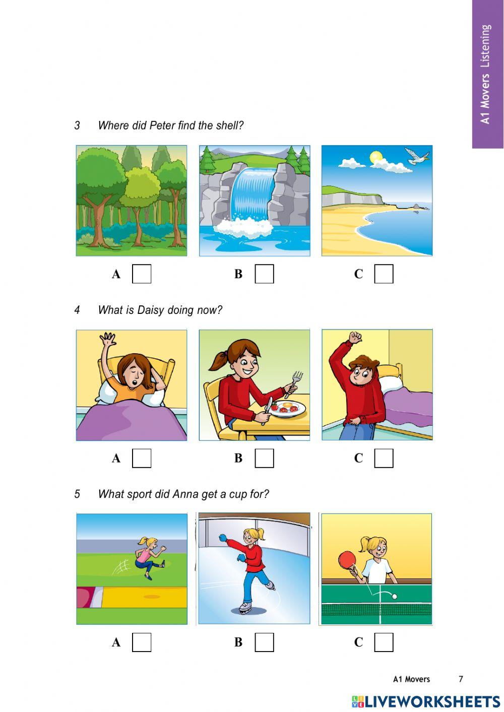 LISTENING A1 LE… | Free Interactive Worksheets | 3443163