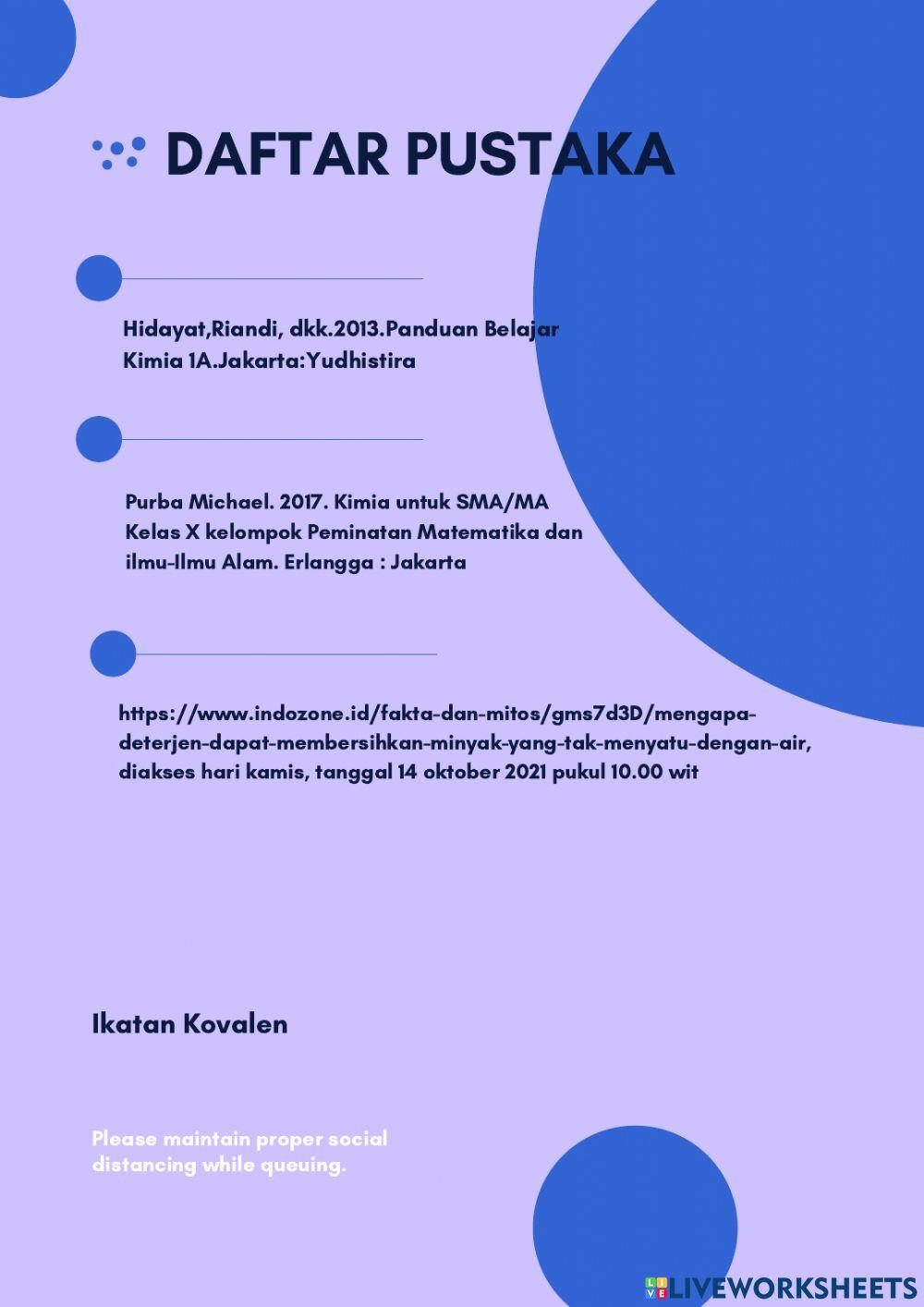 Ikatan kovalen interactive activity | Live Worksheets