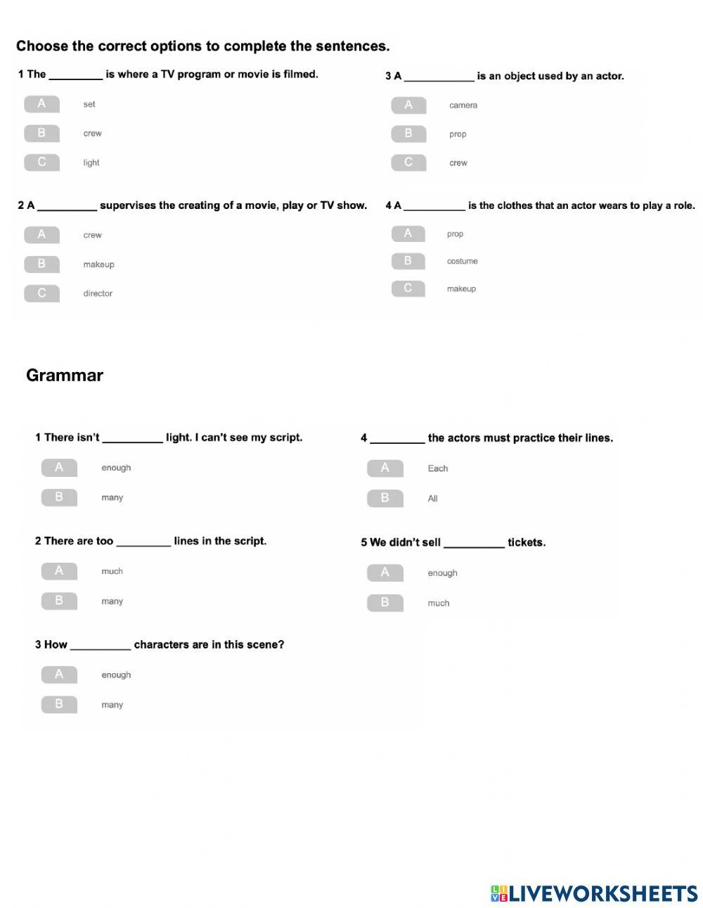 Movies 1418 | Grisel Valle | Live Worksheets
