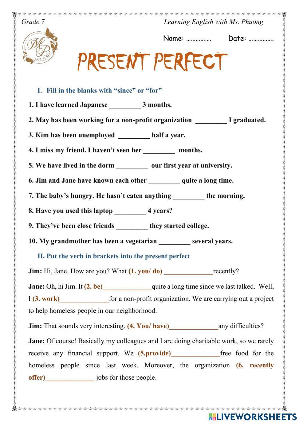 English 7 online exercise for Grade 7 | Live Worksheets