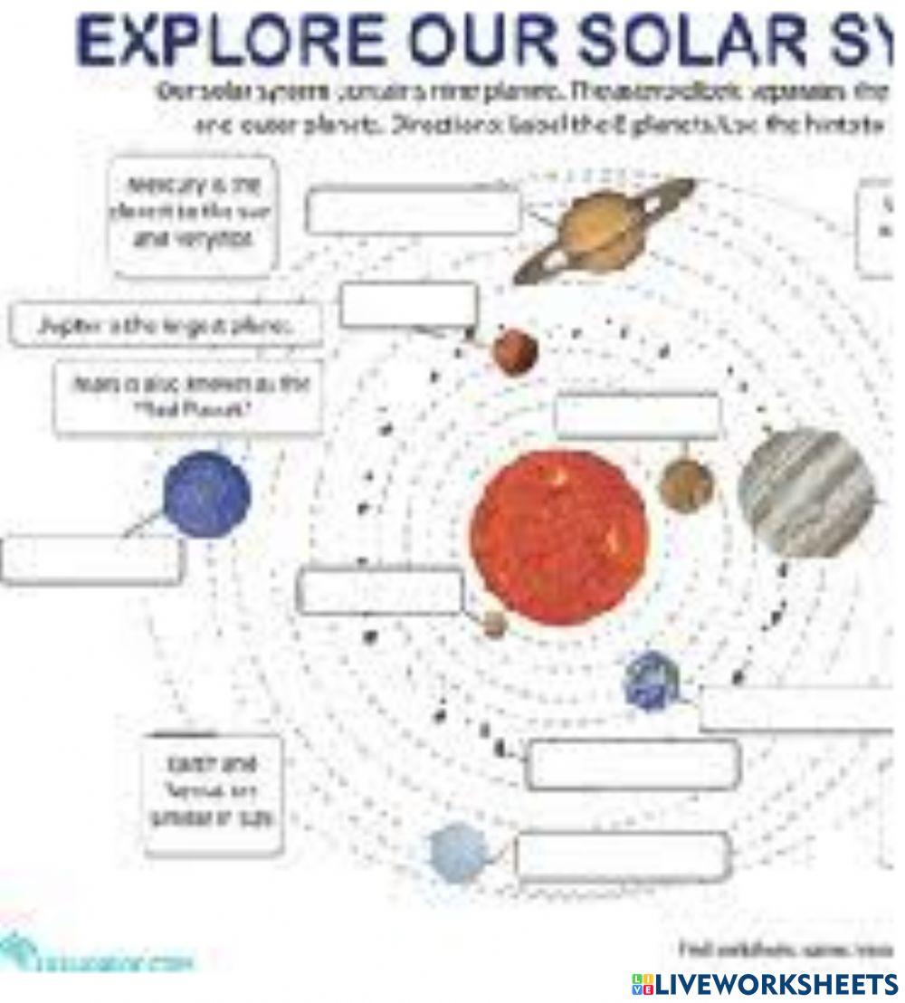 Exploring Our Solar System Worksheet