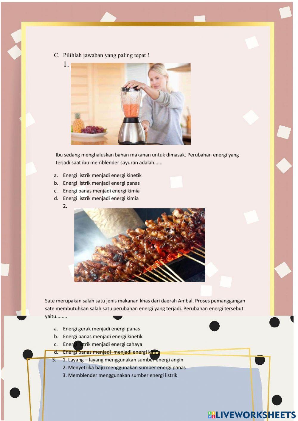 Lkpd ipa kelas 4 tema 2 worksheet | Live Worksheets