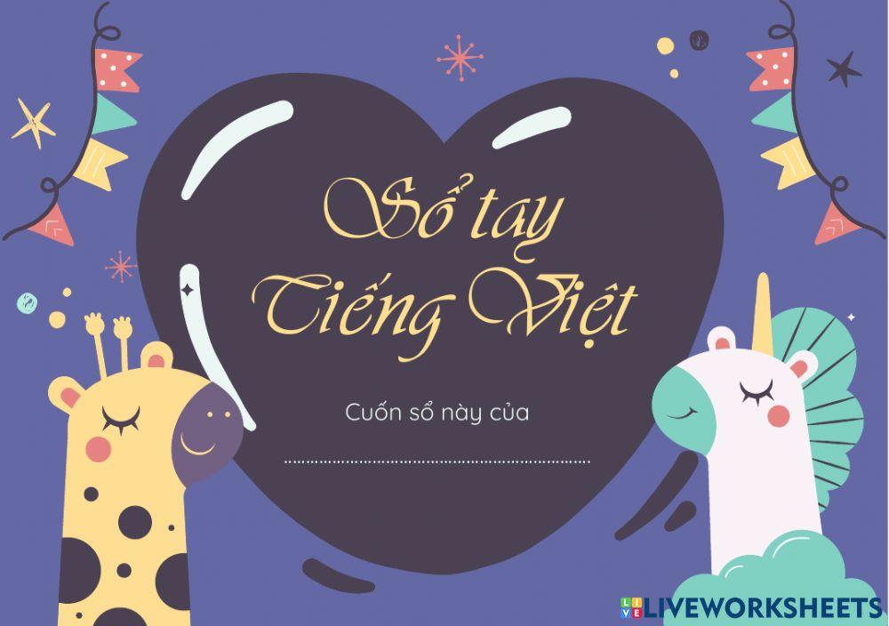 Sổ tay Tiếng Việt worksheet | Live Worksheets