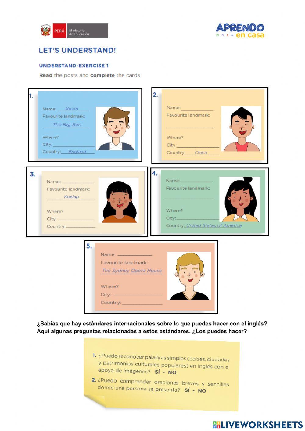 People who make a difference worksheet for Level Pre A1 | Live Worksheets