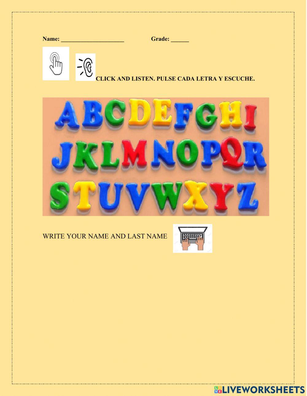 Abc 1527207 | Gquiel507 | Live Worksheets