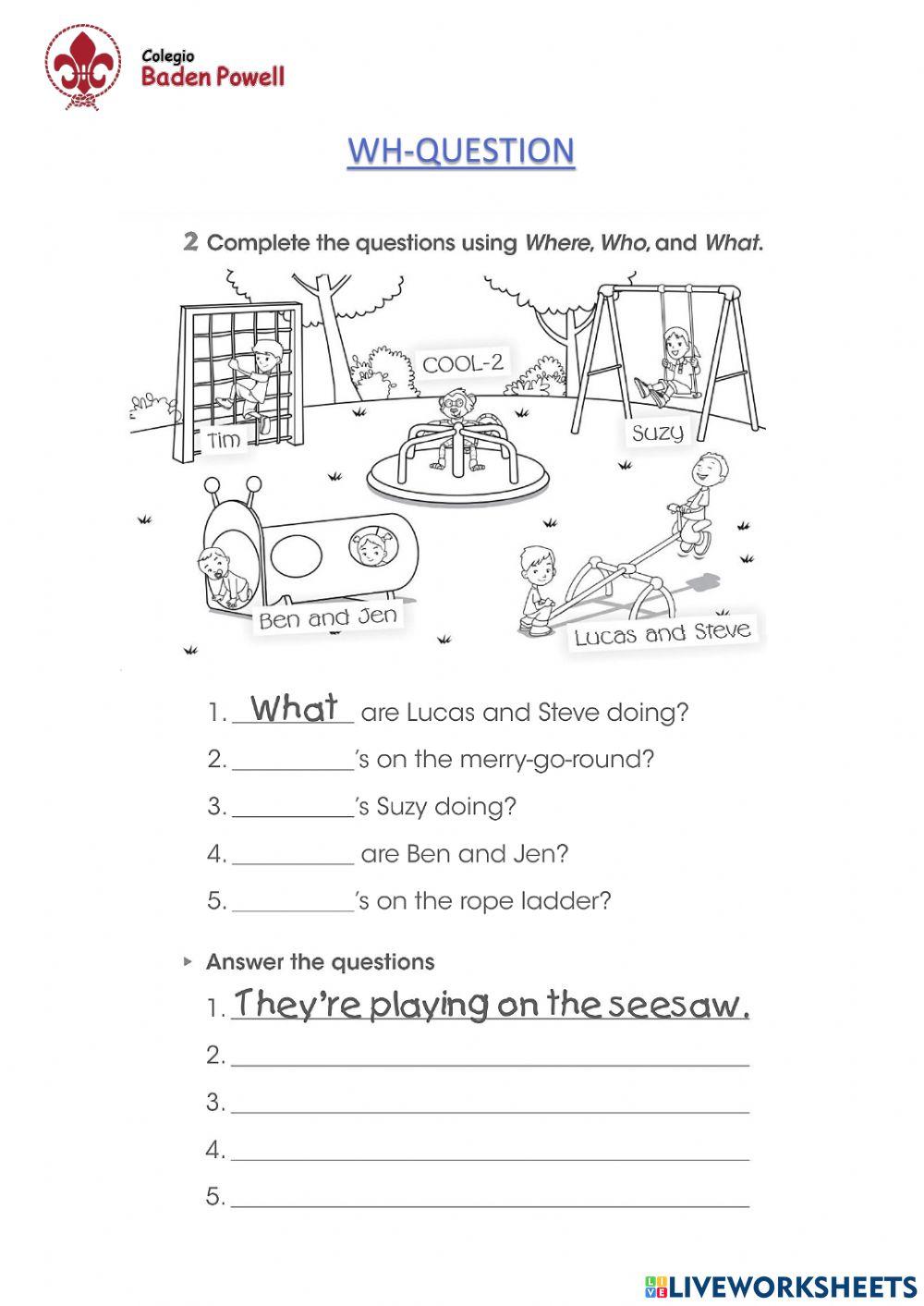 A interactive activity for a | Live Worksheets