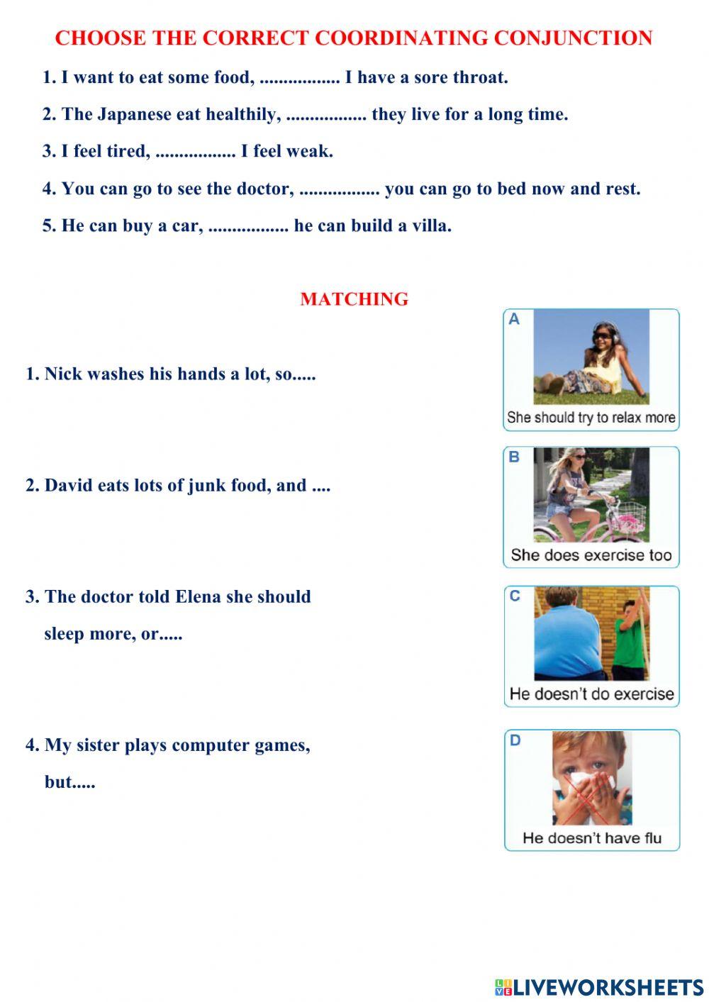 English 7 unit 2 a closer look 2 parts 4, 5 worksheet | Live Worksheets