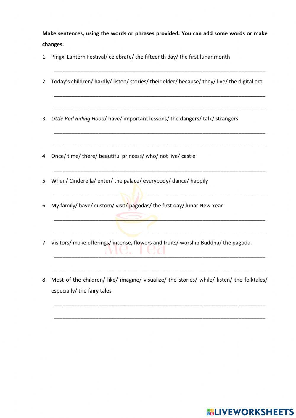 Grade 8 - Revision - Ex. XI worksheet | Live Worksheets