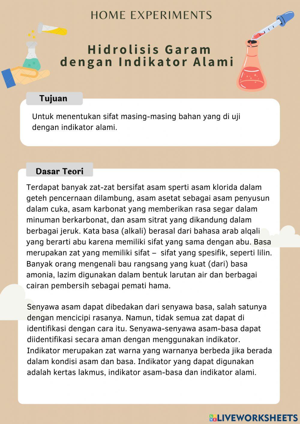 Home Experiments Asam Basa 1529456 | Qonita Nurul Faza