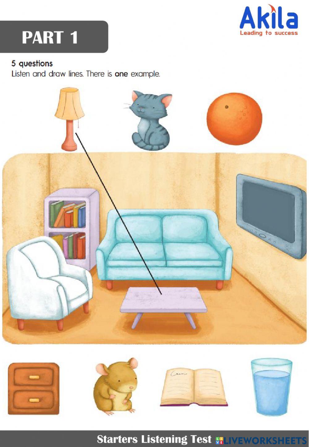 Pre-starters 11 - Listening Test 16-10-2021 online exercise for | Live ...