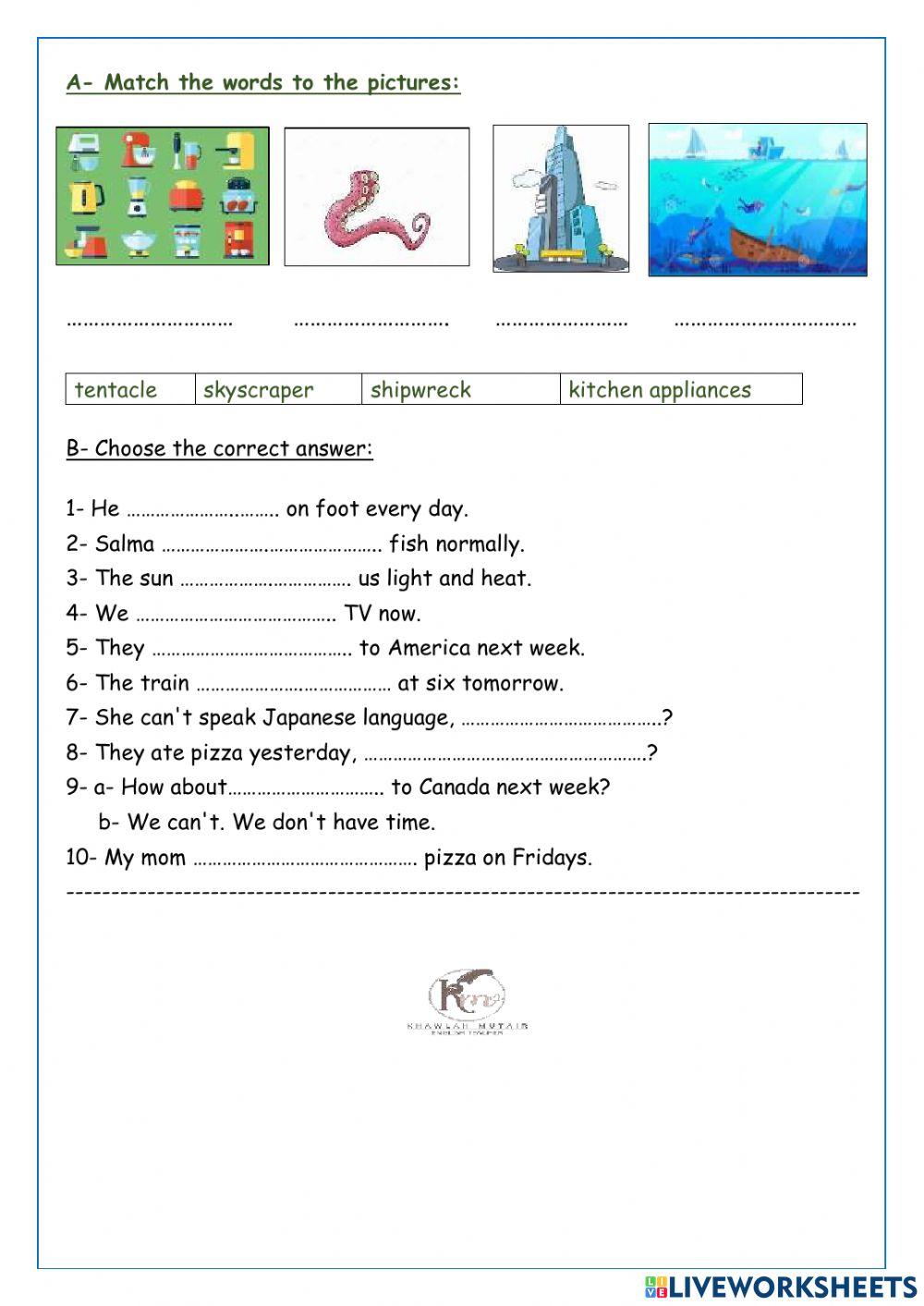 mega goal 1 rev… | Free Interactive Worksheets | 5208010