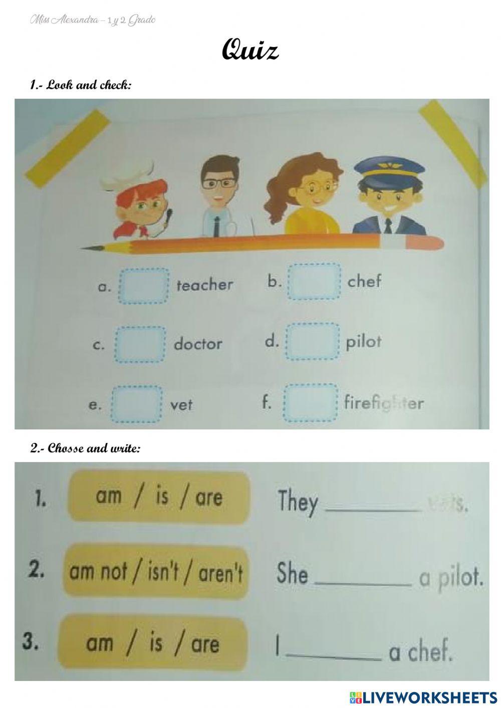 Professions 1530935 | Alexandra0004 | Live Worksheets