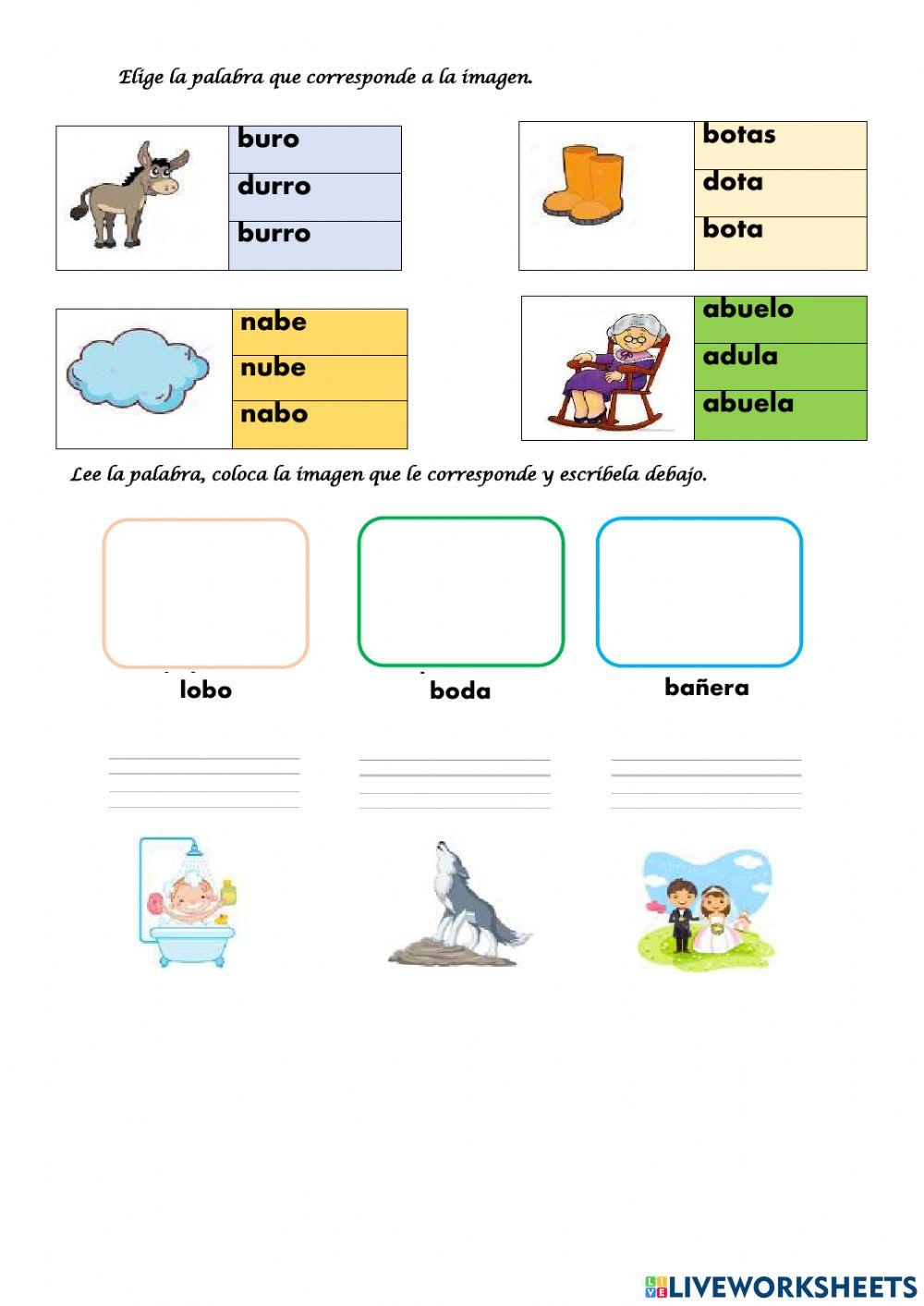 Letra B | Free Interactive Worksheets | 1530979
