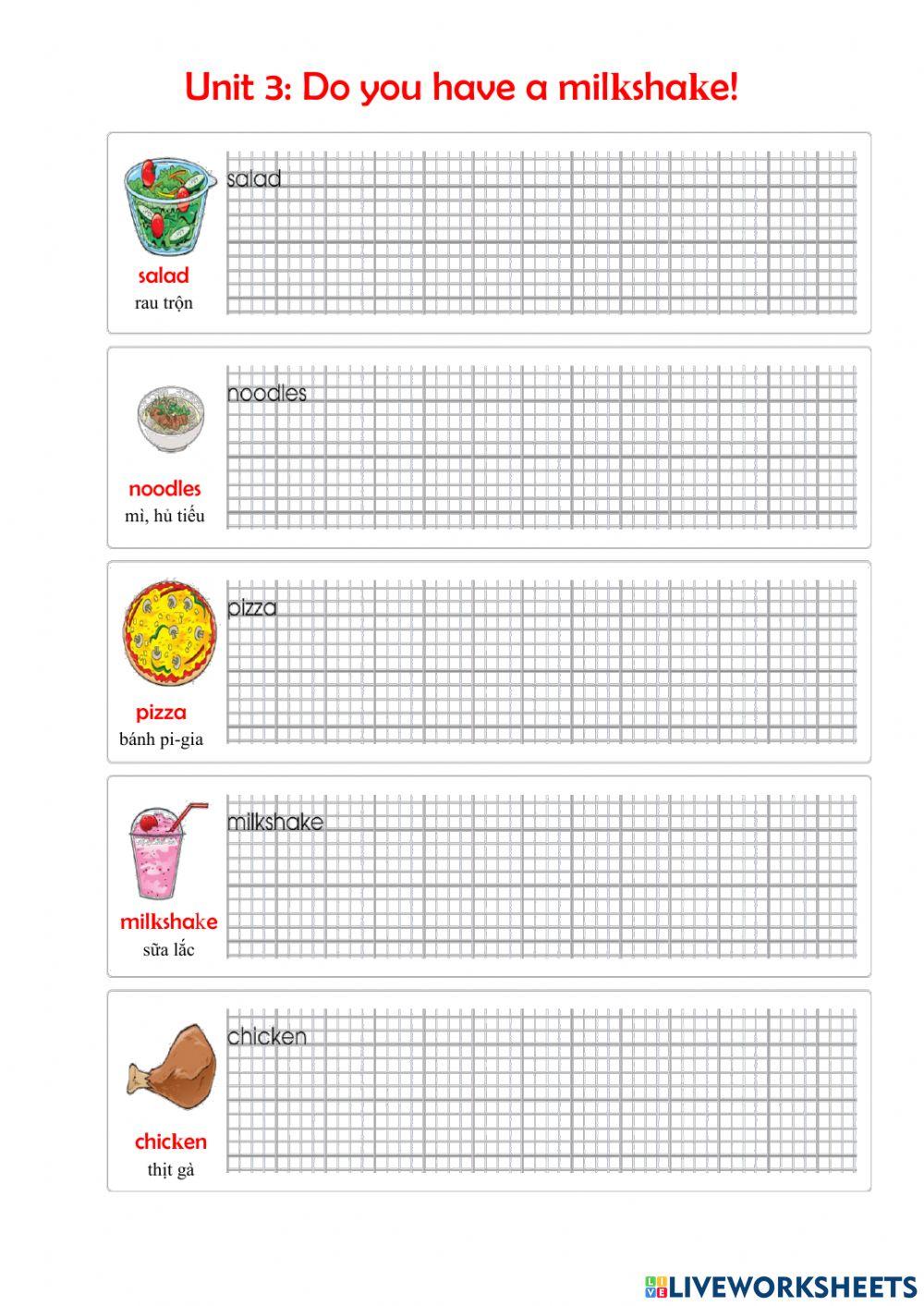 Ff3 - unit 3 - coppy words worksheet | Live Worksheets