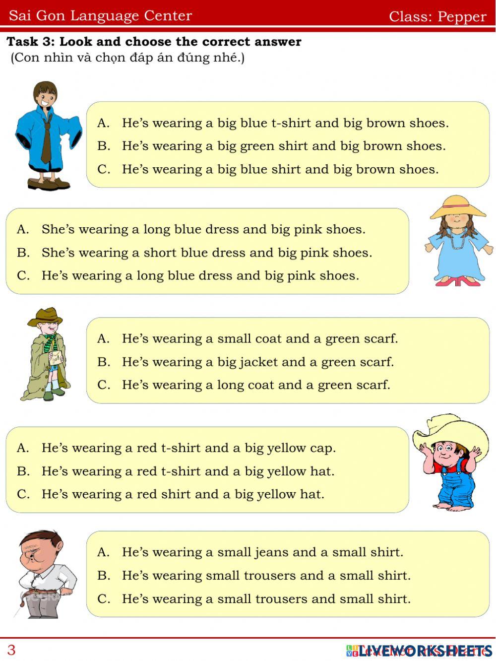 Homework-class Pepper (Oct 15th) worksheet | Live Worksheets