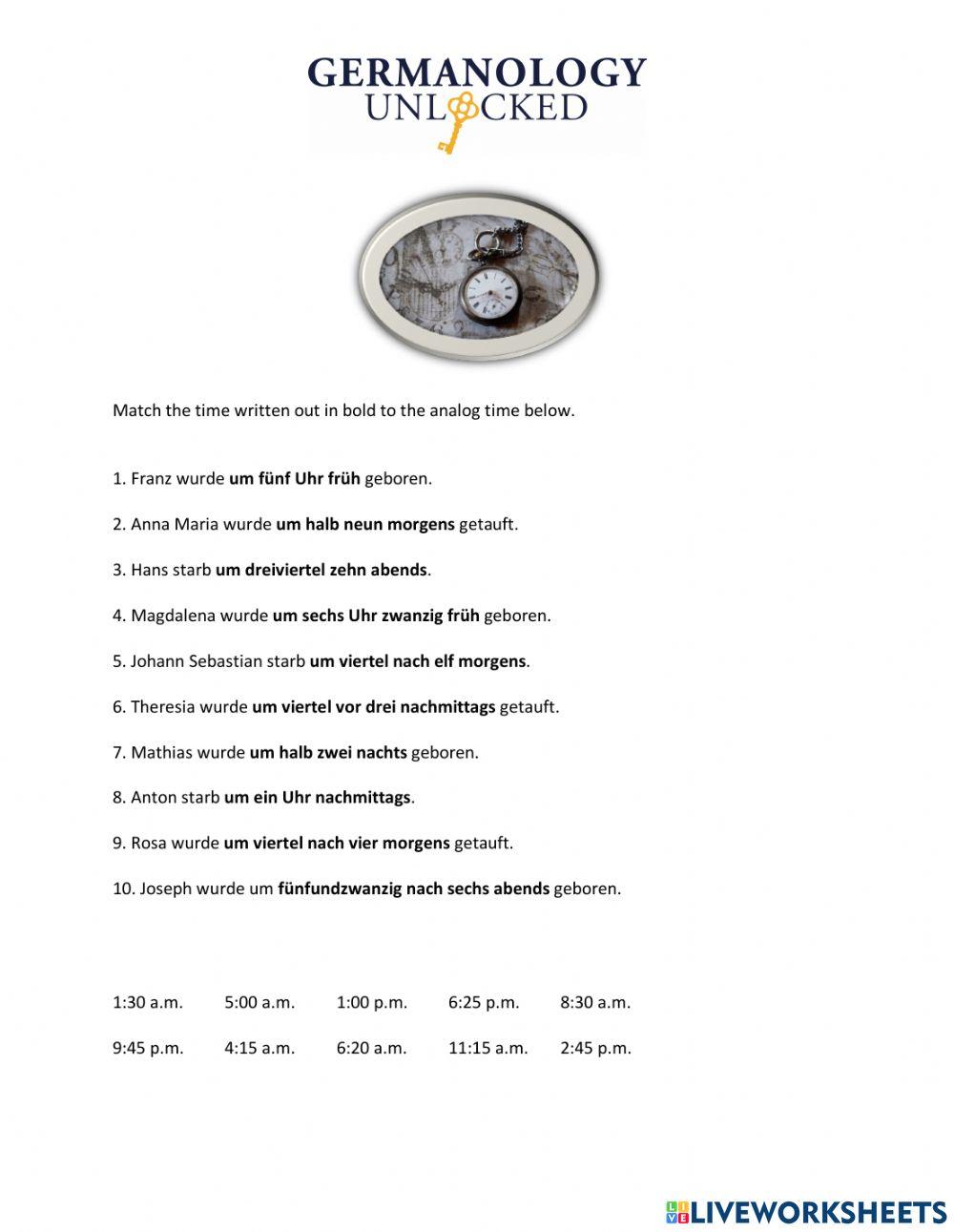 Telling Time Drag and Drop worksheet | Live Worksheets