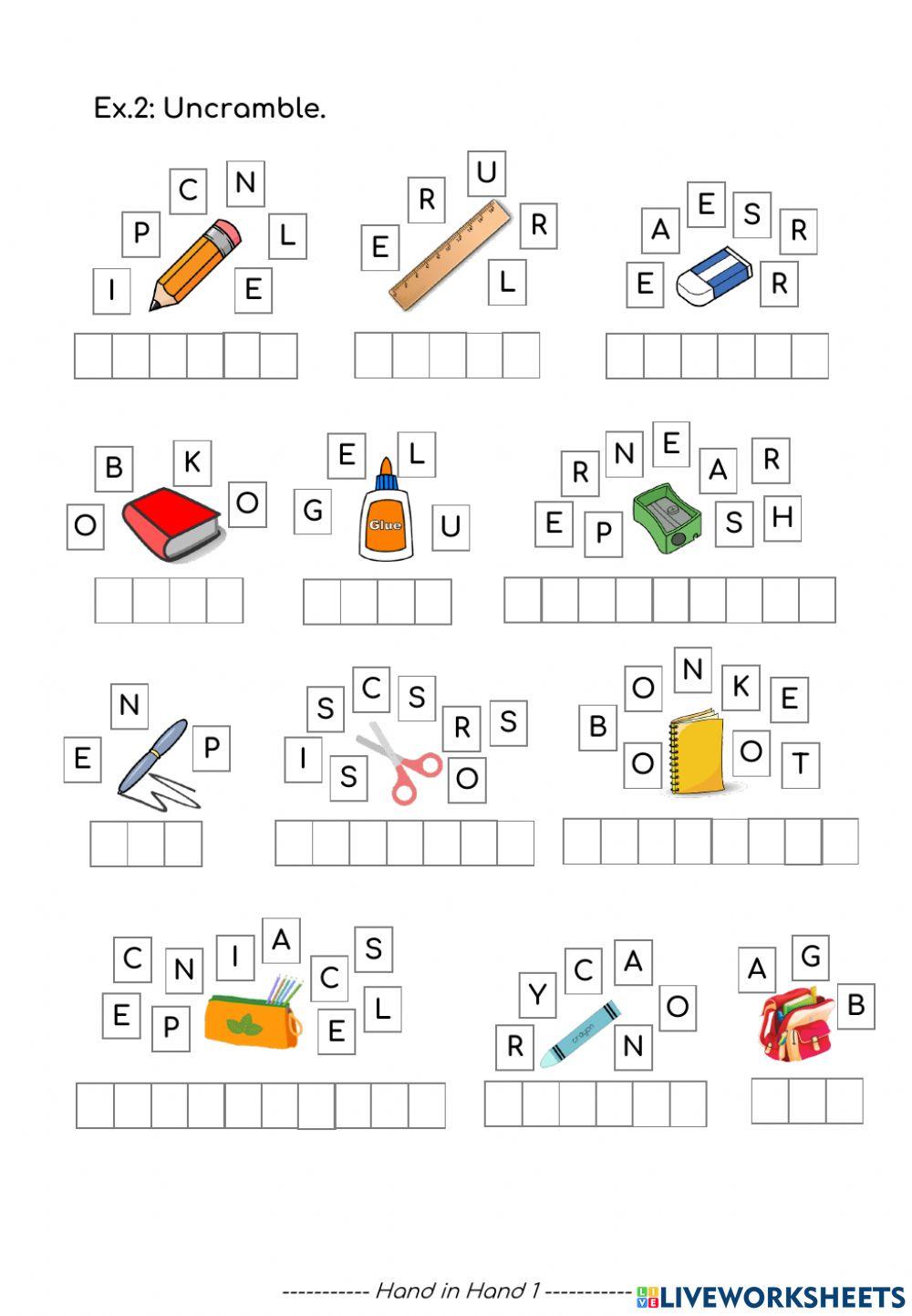 Unit 2: My things (Lesson 3) worksheet | Live Worksheets