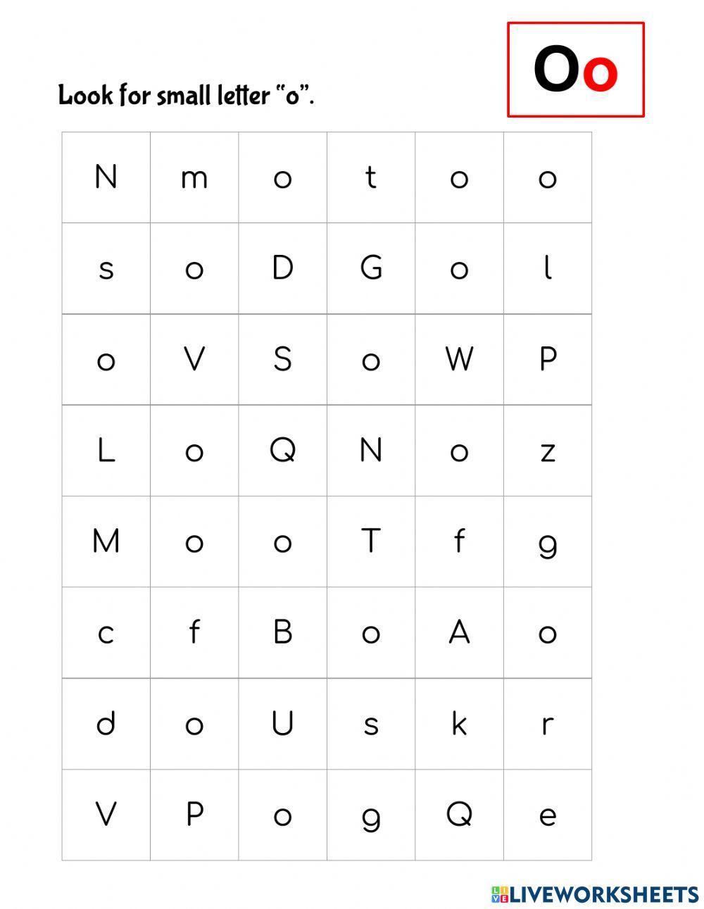 Look For Small Letter -o- 1534596 | Connie Leatimua