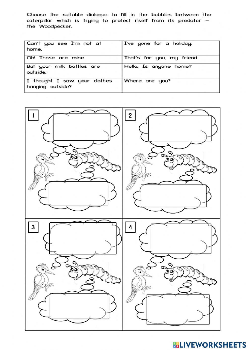 Poem Woodpecker | Free Interactive Worksheets | 1534866