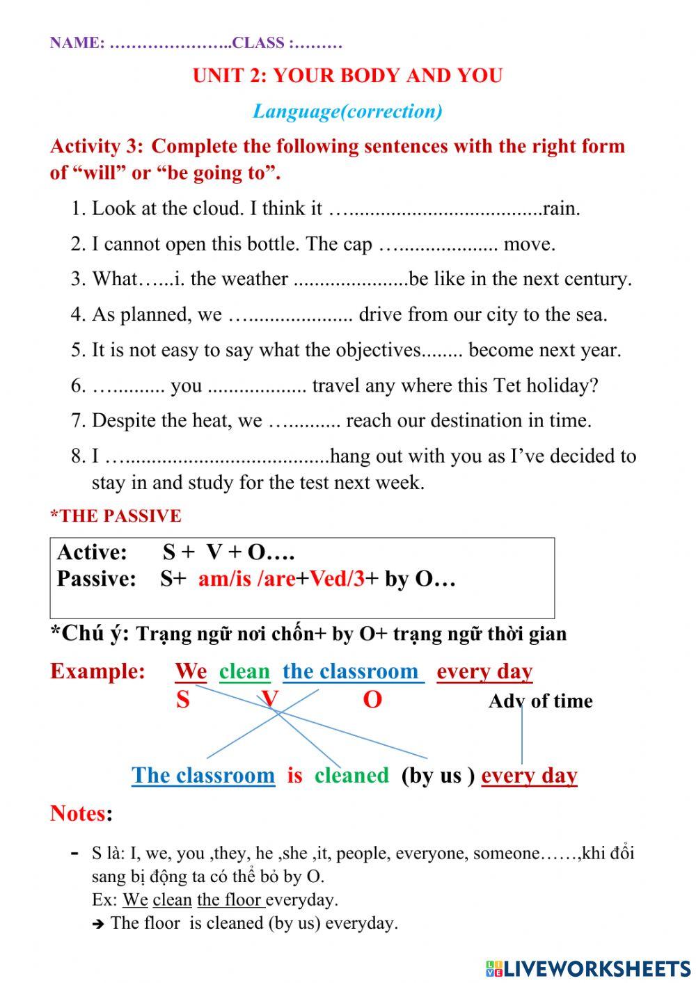 Handout interactive worksheet | Live Worksheets