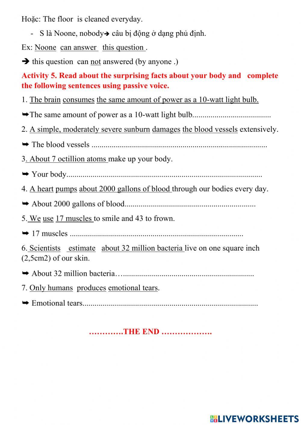 Handout interactive worksheet | Live Worksheets