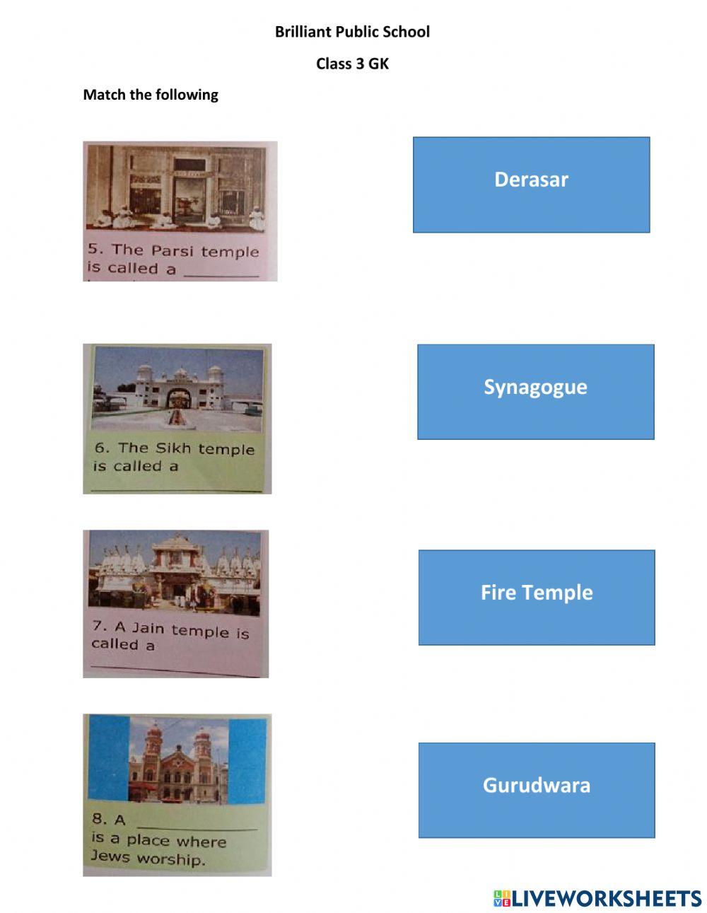 Gk free online worksheet | Live Worksheets