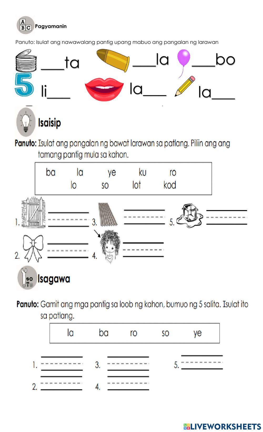Mtb week 5 module worksheet | Live Worksheets