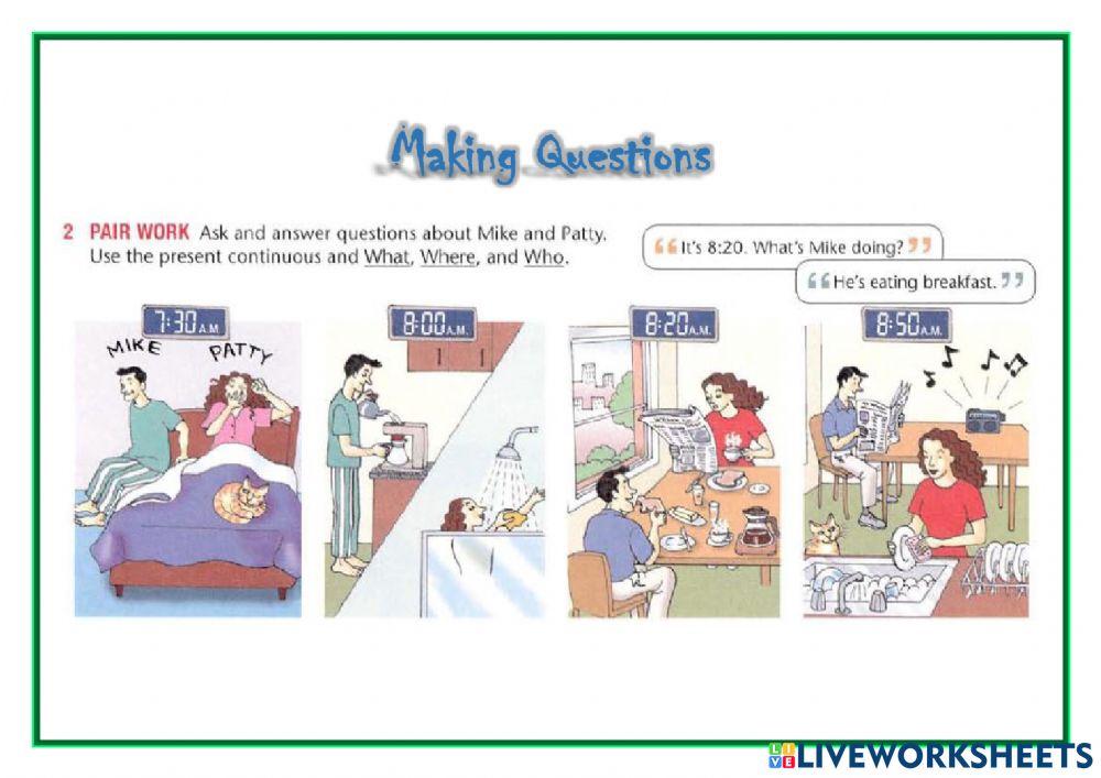 Making questions | Free Interactive Worksheets | 1535795