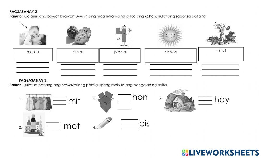 Mtb week 5 worksheet worksheet | Live Worksheets
