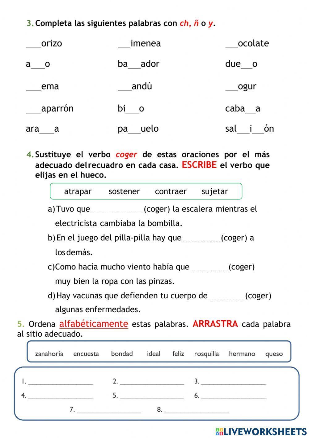 Ficha Repaso T1 Castellano 4º 1536674 | Marc Tormo | Live