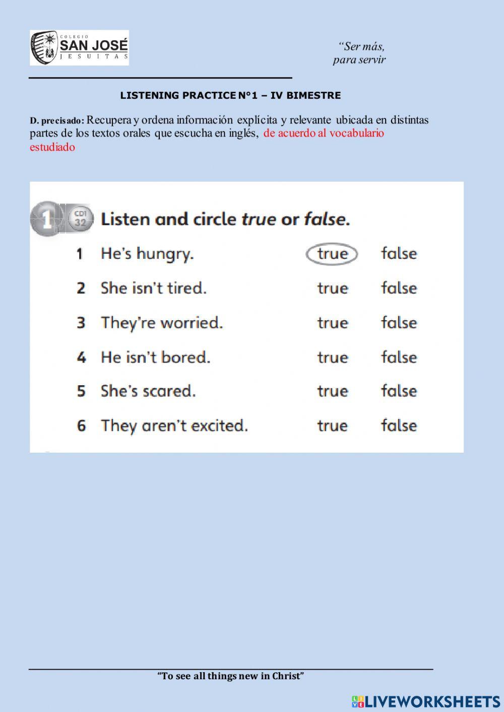 ING-PCL1-5p-IVB-2021 worksheet | Live Worksheets