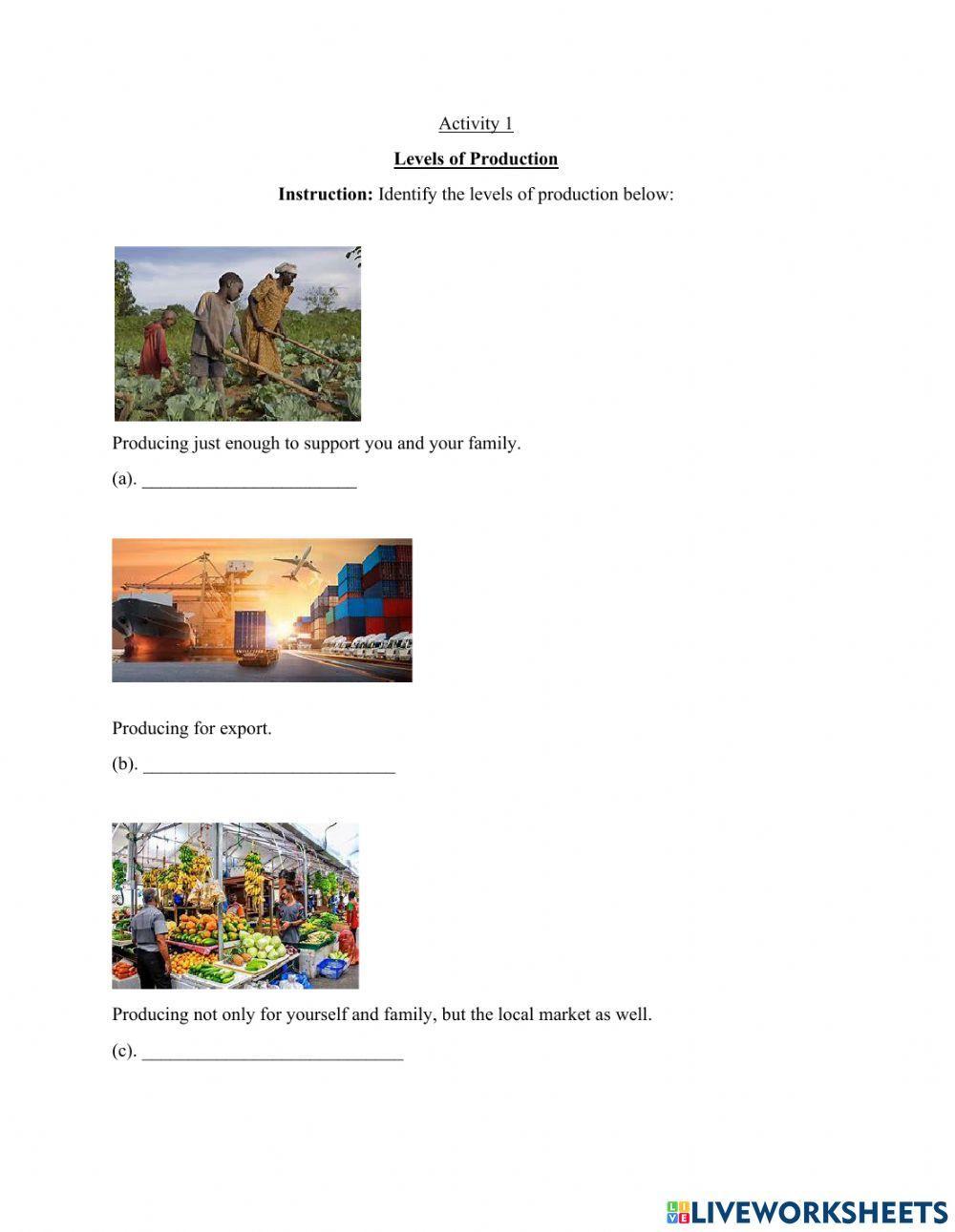 Identifying lev… | Free Interactive Worksheets | 1537275