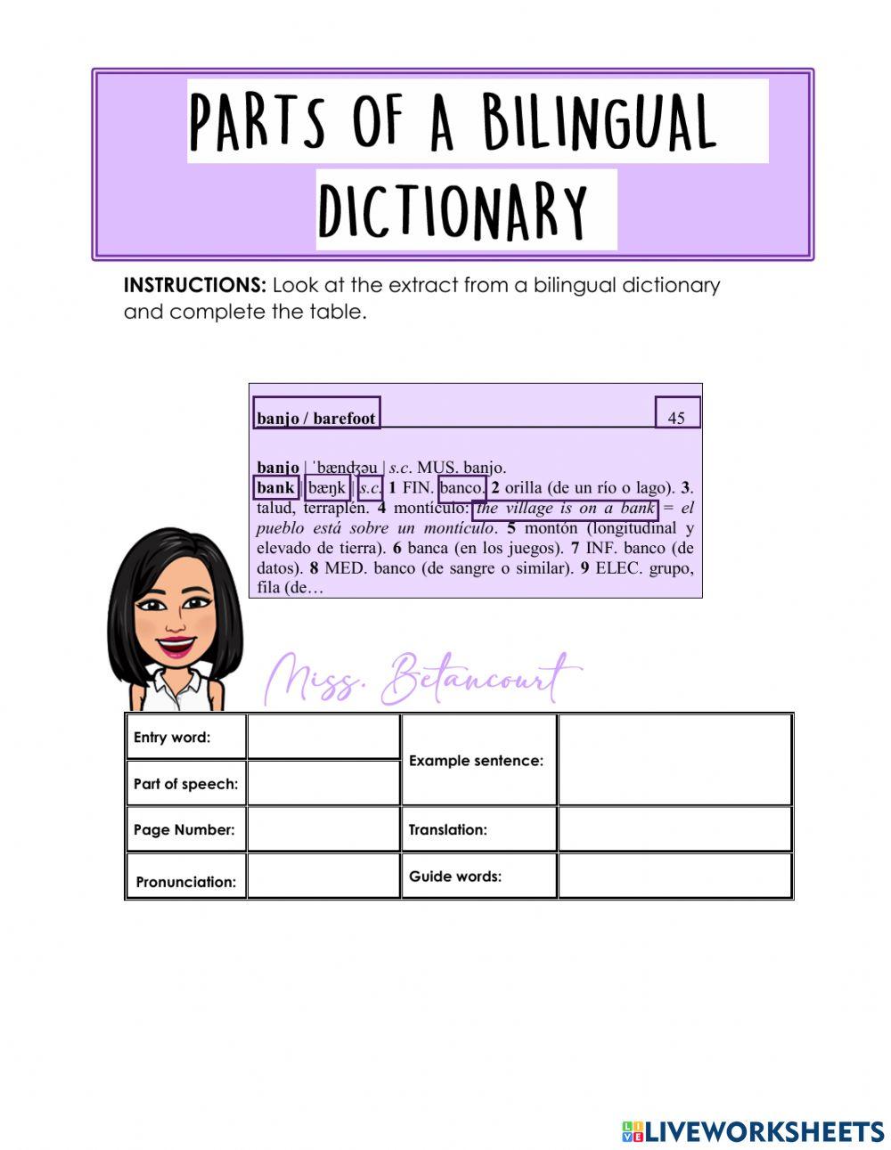 1537395 | Part of a Bilingual Dictionary | Paulina