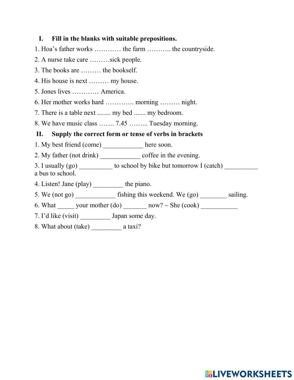 Grade 7 unit 4 part 1 worksheet | Live Worksheets