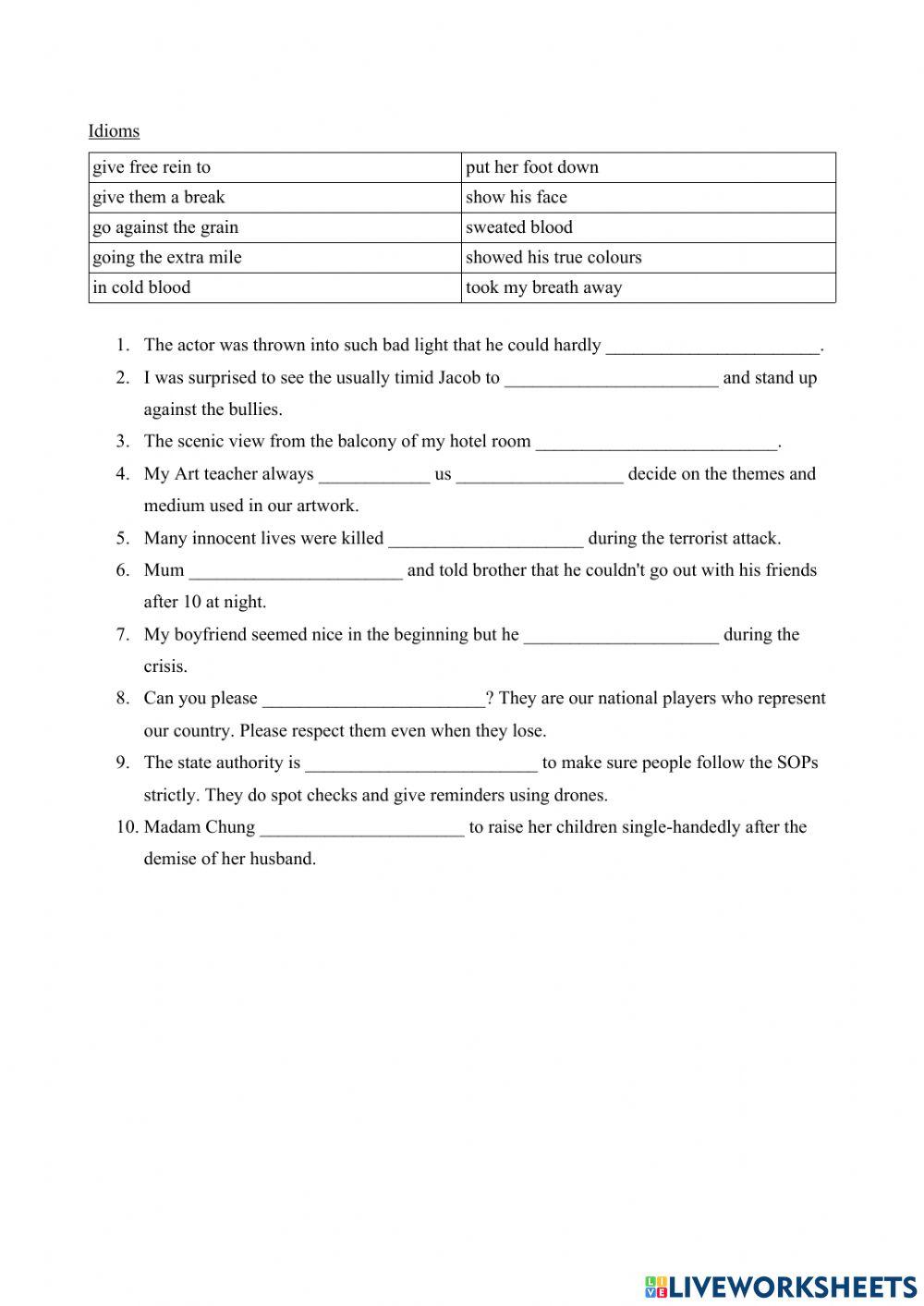 JM2 F2 (Year End) 1 worksheet | Live Worksheets