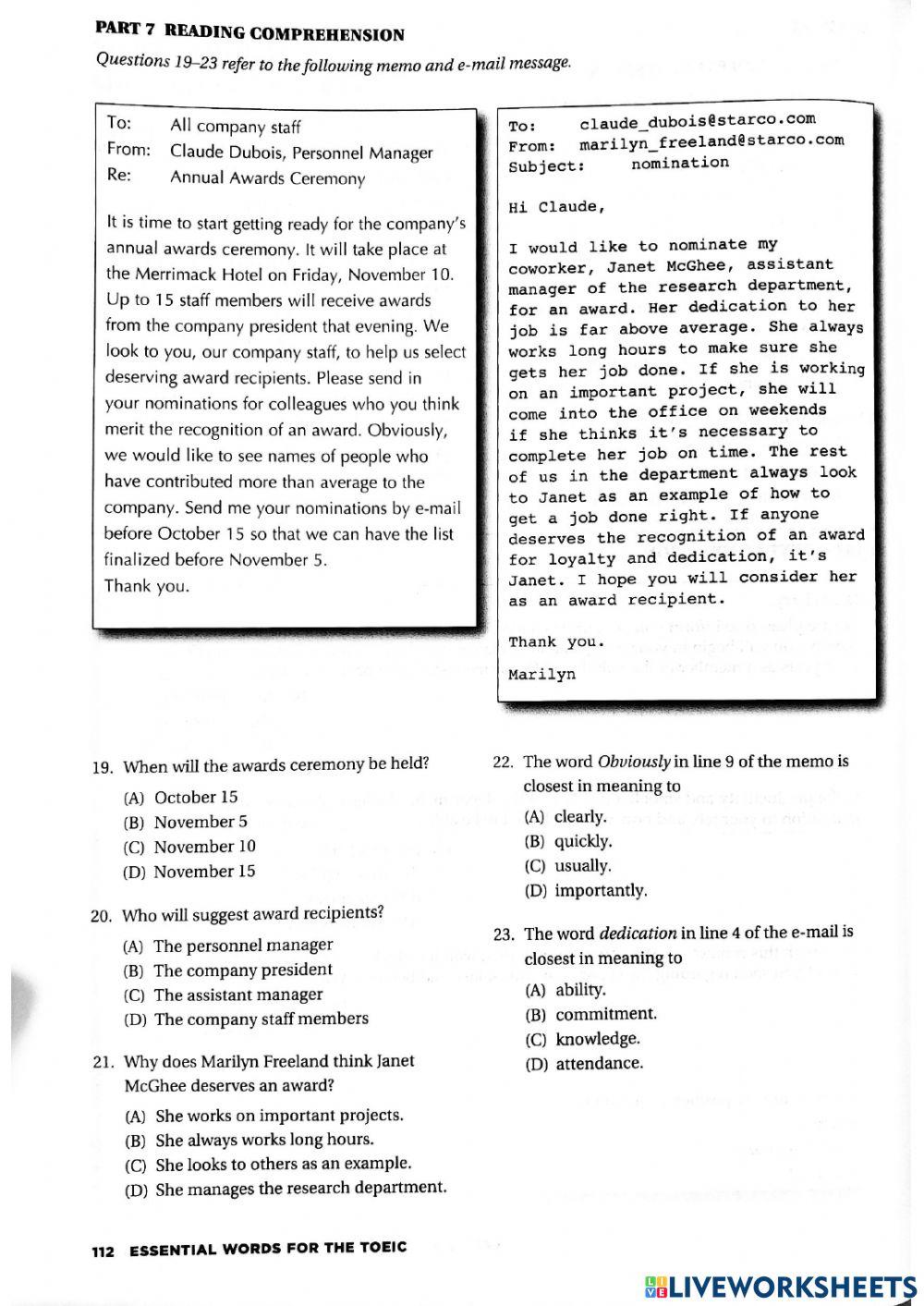 Lesson 15: Prom… | Free Interactive Worksheets | 5210007