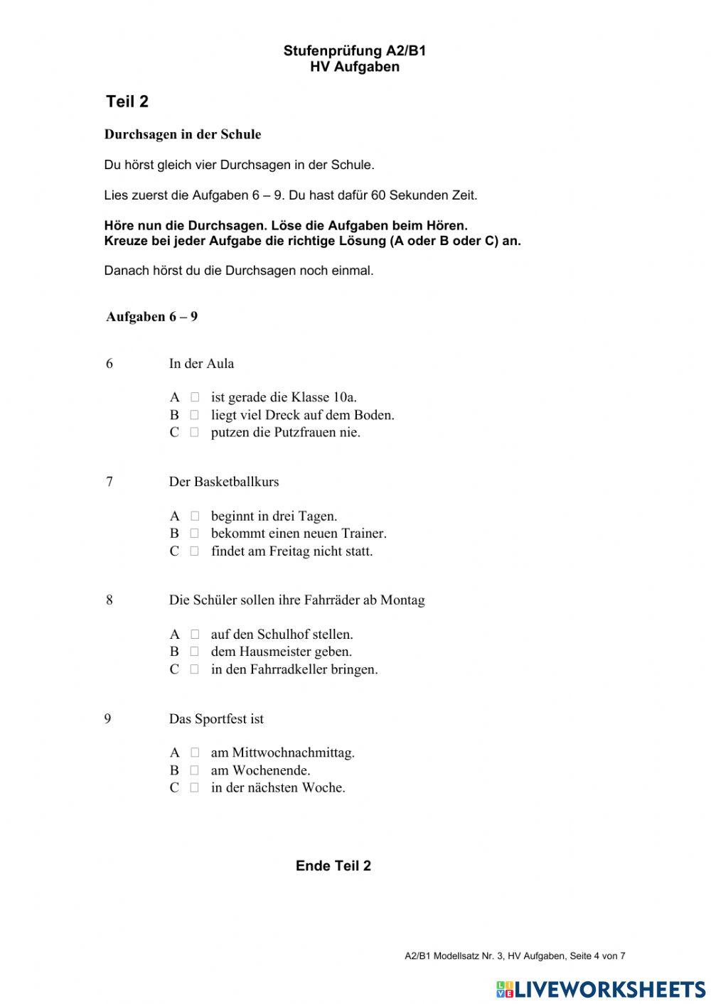 Hv dsd1 worksheet | Live Worksheets