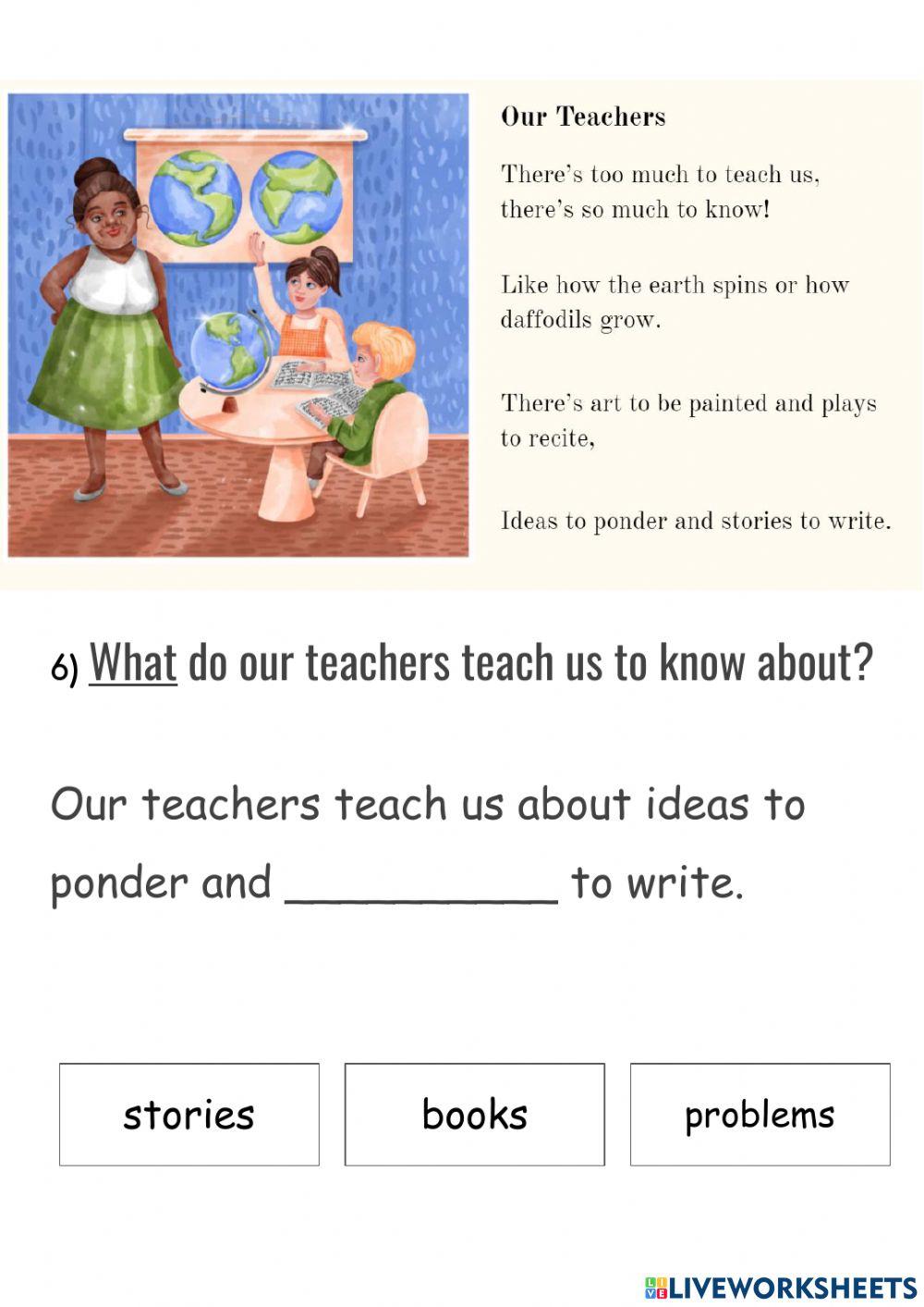 People who help part 3 extra worksheet | Live Worksheets