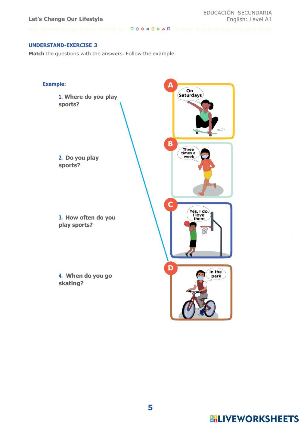 Let’s Change Our Lifestyle online worksheet | Live Worksheets
