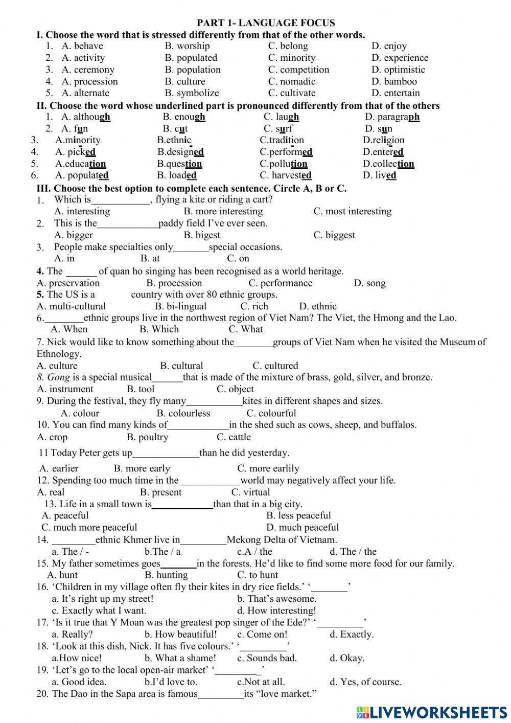 Grade 8- Mid term Revision 1538677 | moonenglish123
