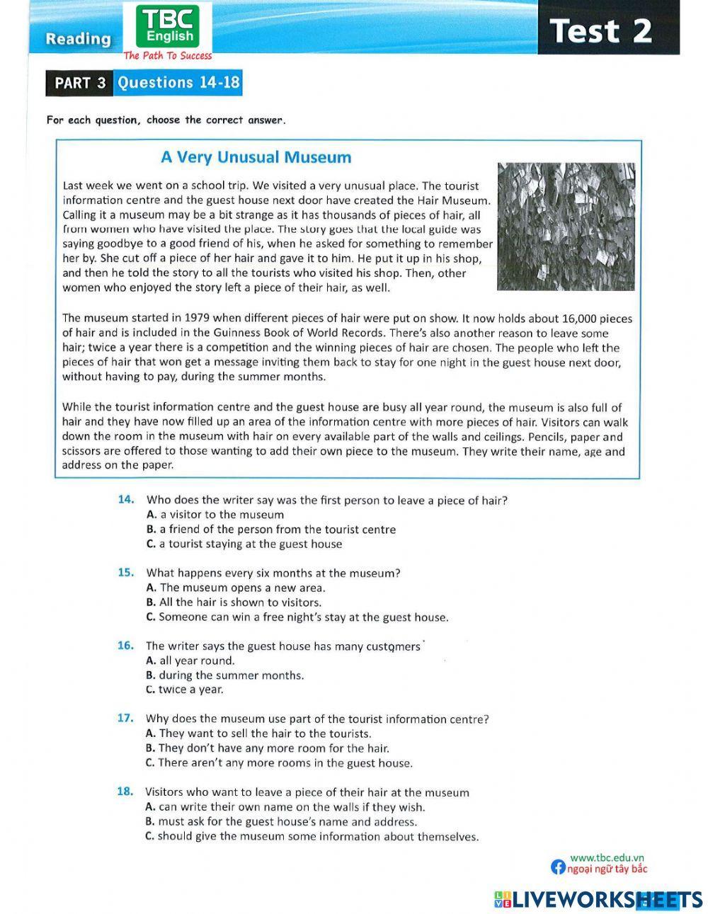 Simply KET Test… | Free Interactive Worksheets | 1539105